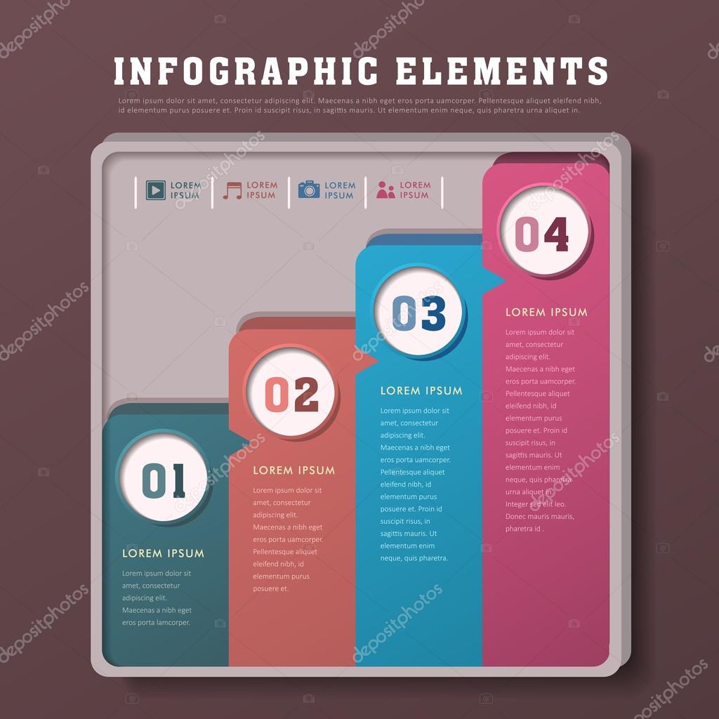 Abstract flow chart infographics Stock Vector Image by ©kchungtw #40842533