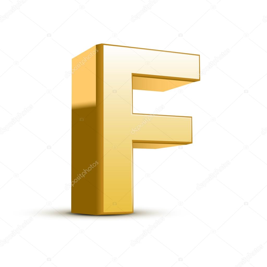 Yellow Letter F