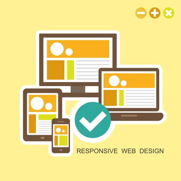 Fully responsive user interface Stock Vector Image by ©kchungtw #75483197