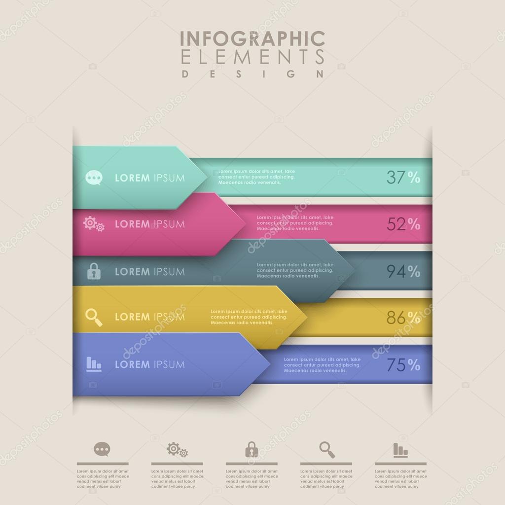 Abstract bar chart infographics Stock Vector by ©kchungtw 42318037