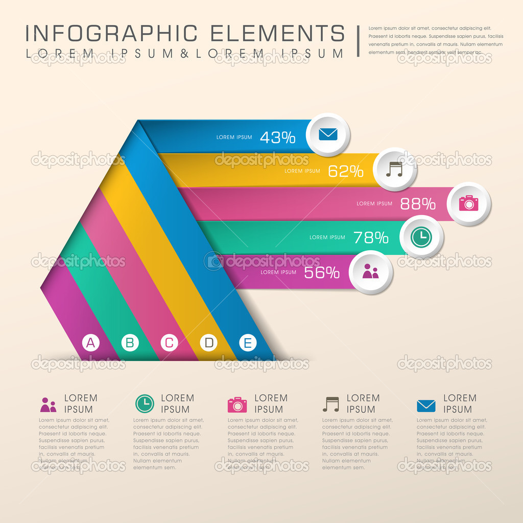 Abstract bar chart infographics Stock Vector by ©kchungtw 42319763