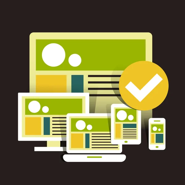 Fully responsive user interface Stock Vector Image by ©kchungtw #75483197