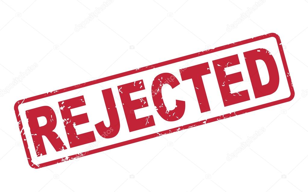 Stamp rejected with red text on white Stock Vector Image by ©kchungtw ...