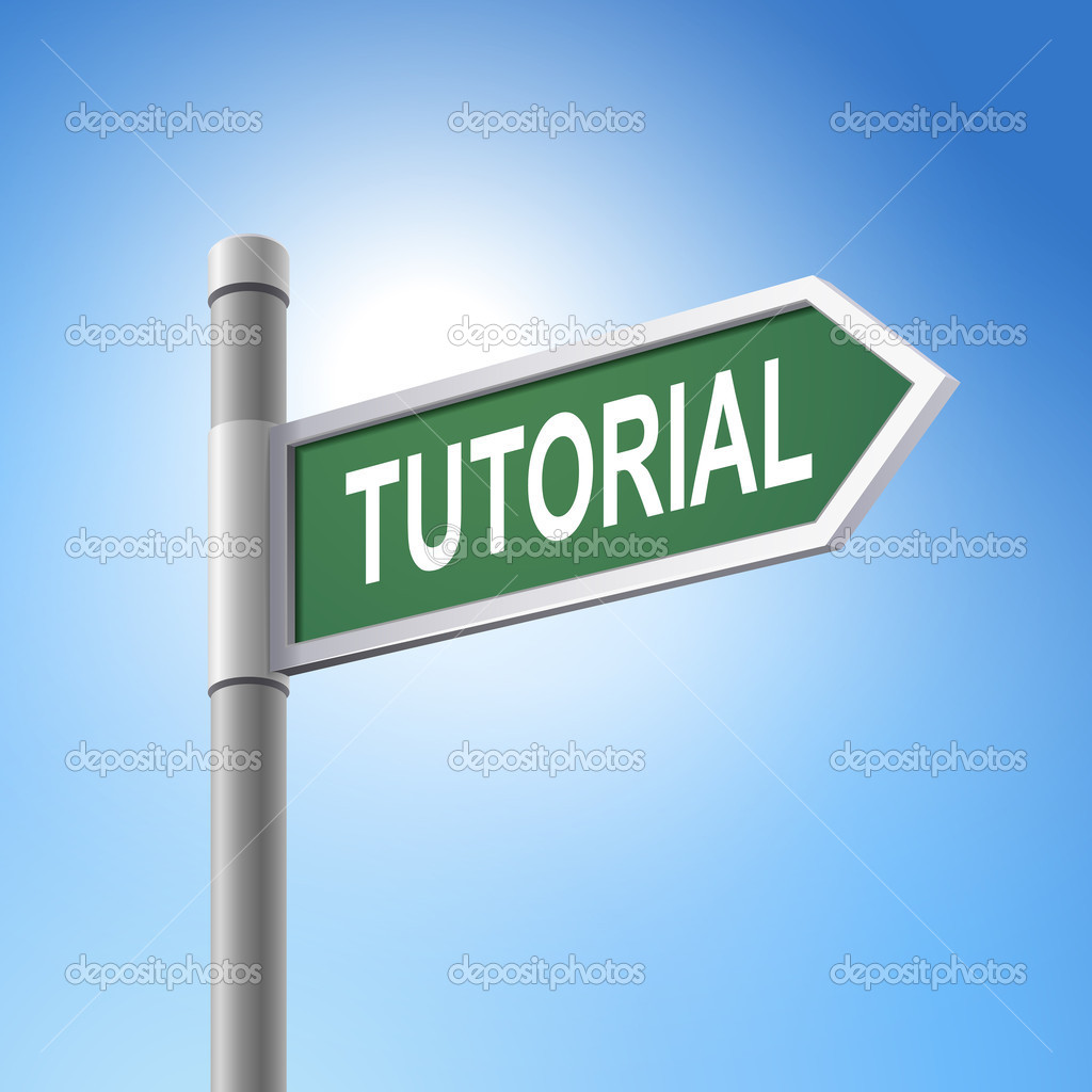 3d road sign saying tutorial Stock Vector Image by ©kchungtw #45474415