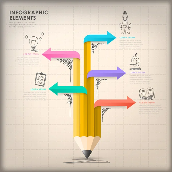 Pencil infographic Vector Art Stock Images | Depositphotos