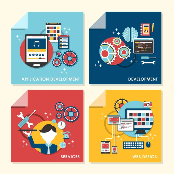 Flat design for business marketing concepts — Stock Vector © kchungtw ...