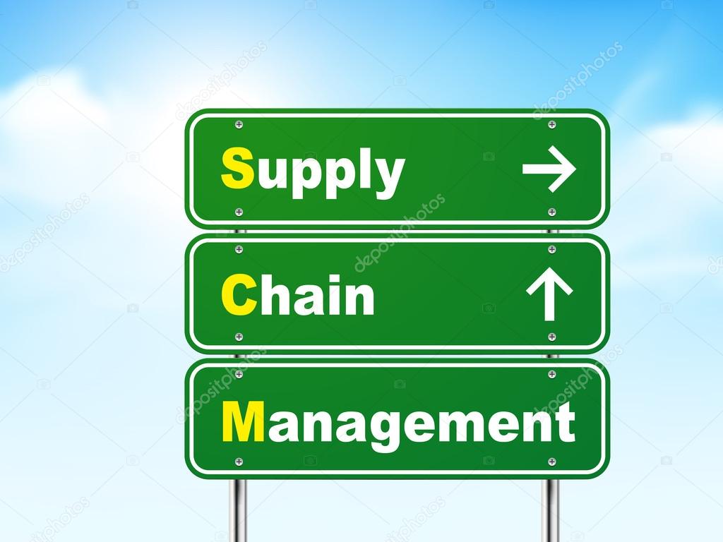 3d supply chain management road sign Stock Vector Image by ©kchungtw ...