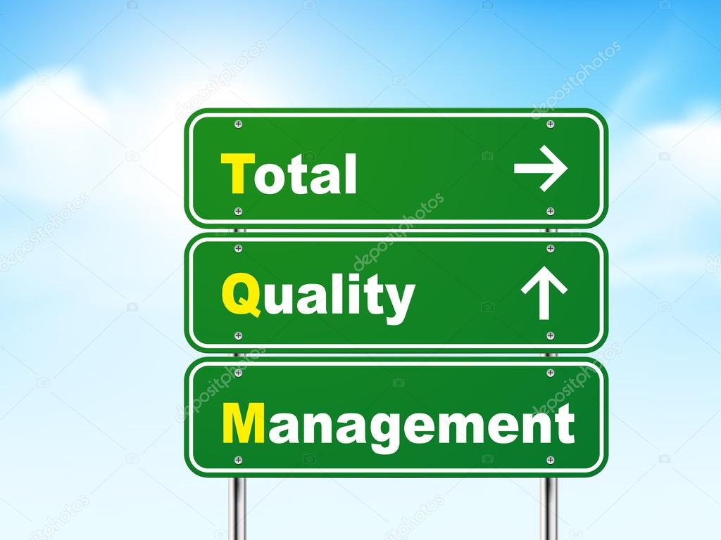 3d total quality management road sign Stock Vector Image by ©kchungtw ...