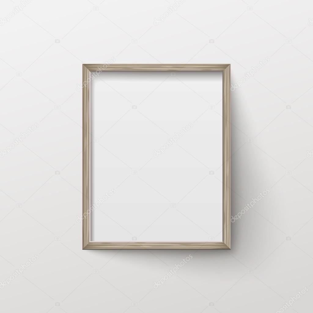 3d blank wooden frame template Stock Vector by ©kchungtw 50842651