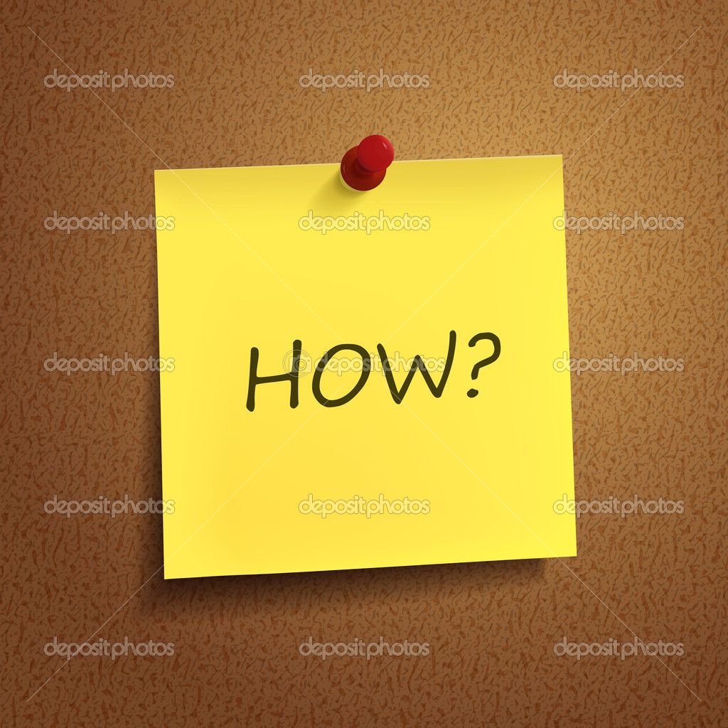 How word on post-it Stock Vector by ©kchungtw 50974965