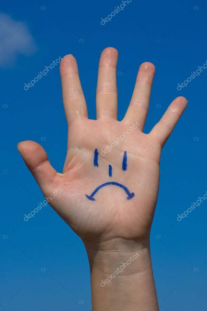 Human palm with sorrow pattern — Stock Photo © OlegDoroshenko #13269868