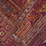 Indian patchwork carpet in Rajasthan, Asia — Stock Photo ...