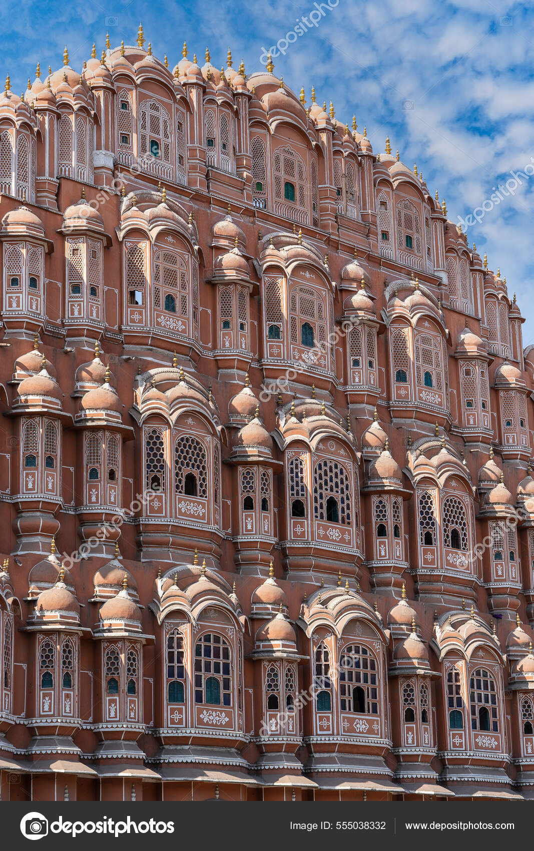 Hawa Mahal Wall Front View Pink Palace Winds Old City — Stock Photo ...