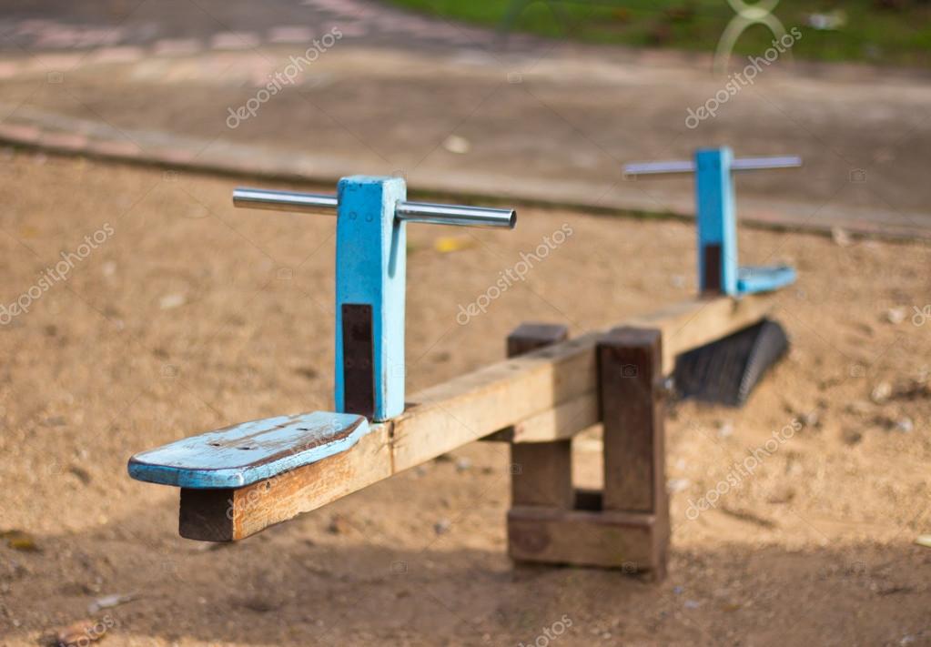 Wooden see-saw — Stock Photo © rutchapong #43043821