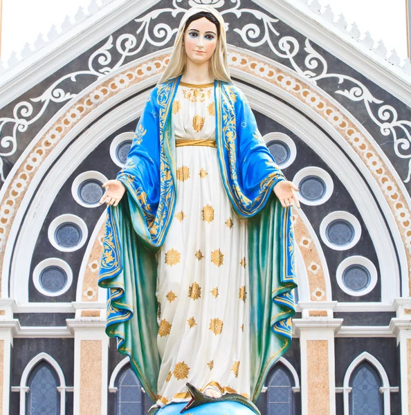 Virgin Mary Statue in Roman Catholic Church Stock Photo by ©Deerphoto ...