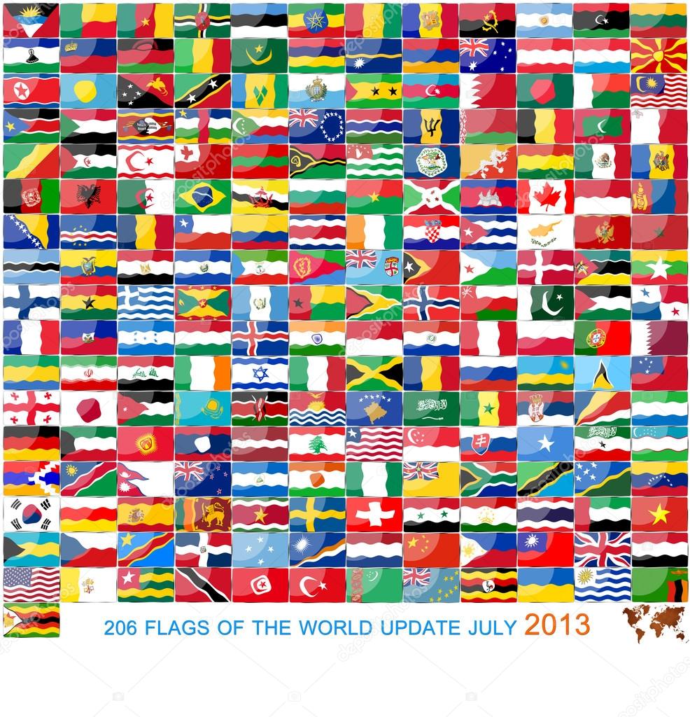 Flaggor i världen — Stockfotografi © iroomm #30078679