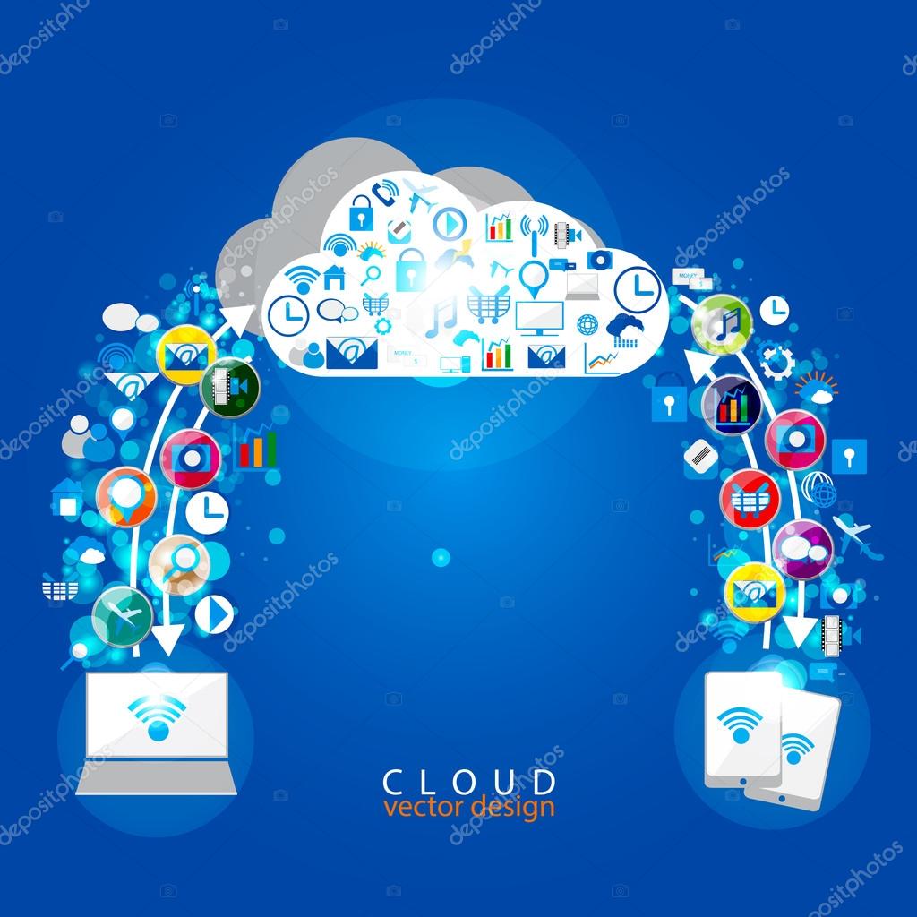 Cloud vector design Stock Vector Image by ©iroomm #45405439