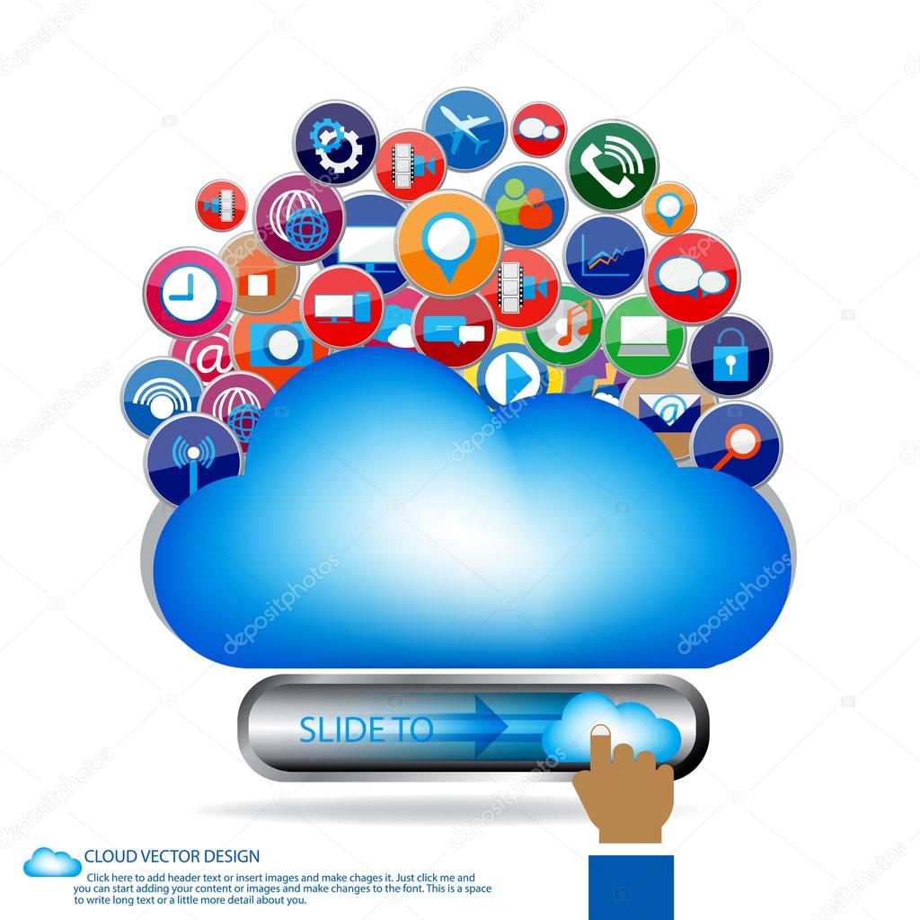 Cloud communication design Stock Vector Image by ©iroomm #45897317