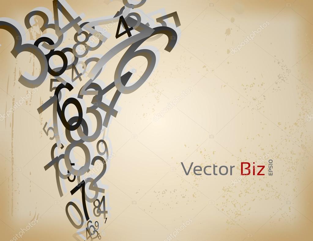 Vector: decorative numbers | Decorative Vector Numbers Background ...