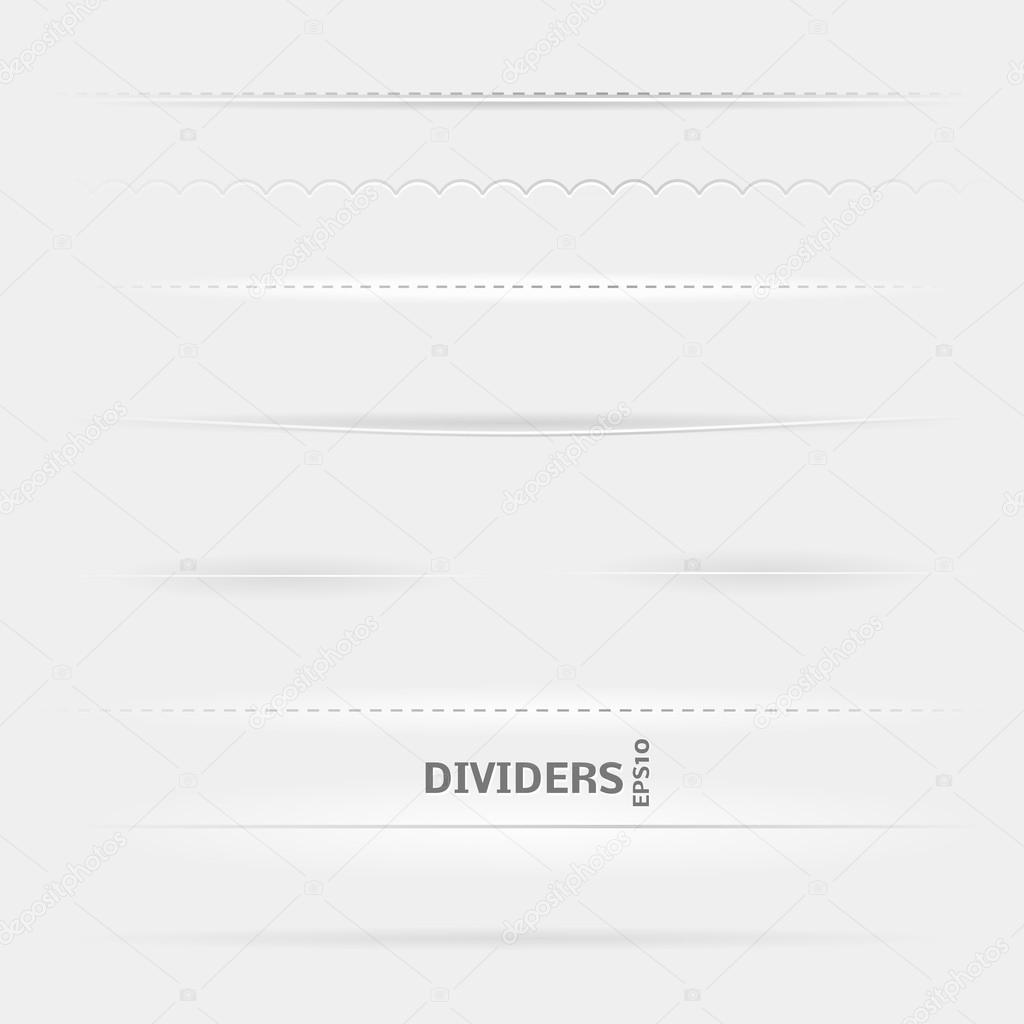 Set of Dividers Stock Vector Image by ©FYuriy #19276163