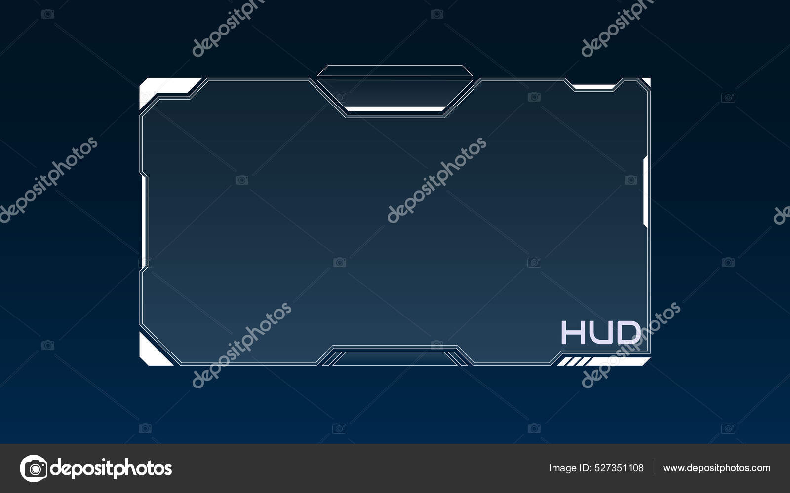 Futuristic interface frame, HUD. Stock Vector by ©kholyolga@gmail.com ...