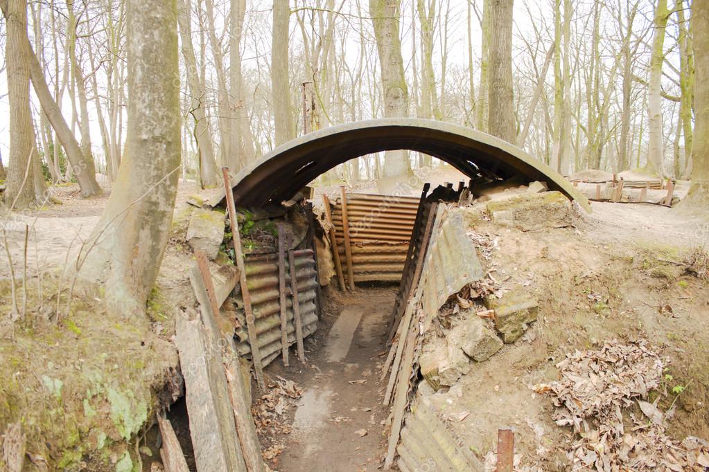 Trenches in Flanders Fields Ypres great world war one Hill 62 — Stock ...