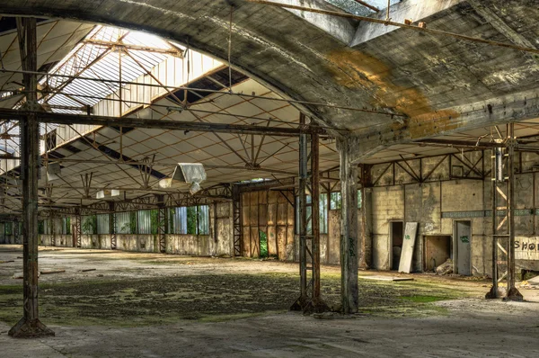 Empty warehouse in an abandoned factory ⬇ Stock Photo, Image by ...