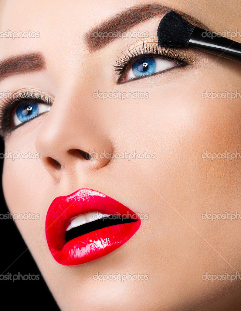 Beautiful girl with perfect make up — Stock Photo © dmitri_gromov #37384697