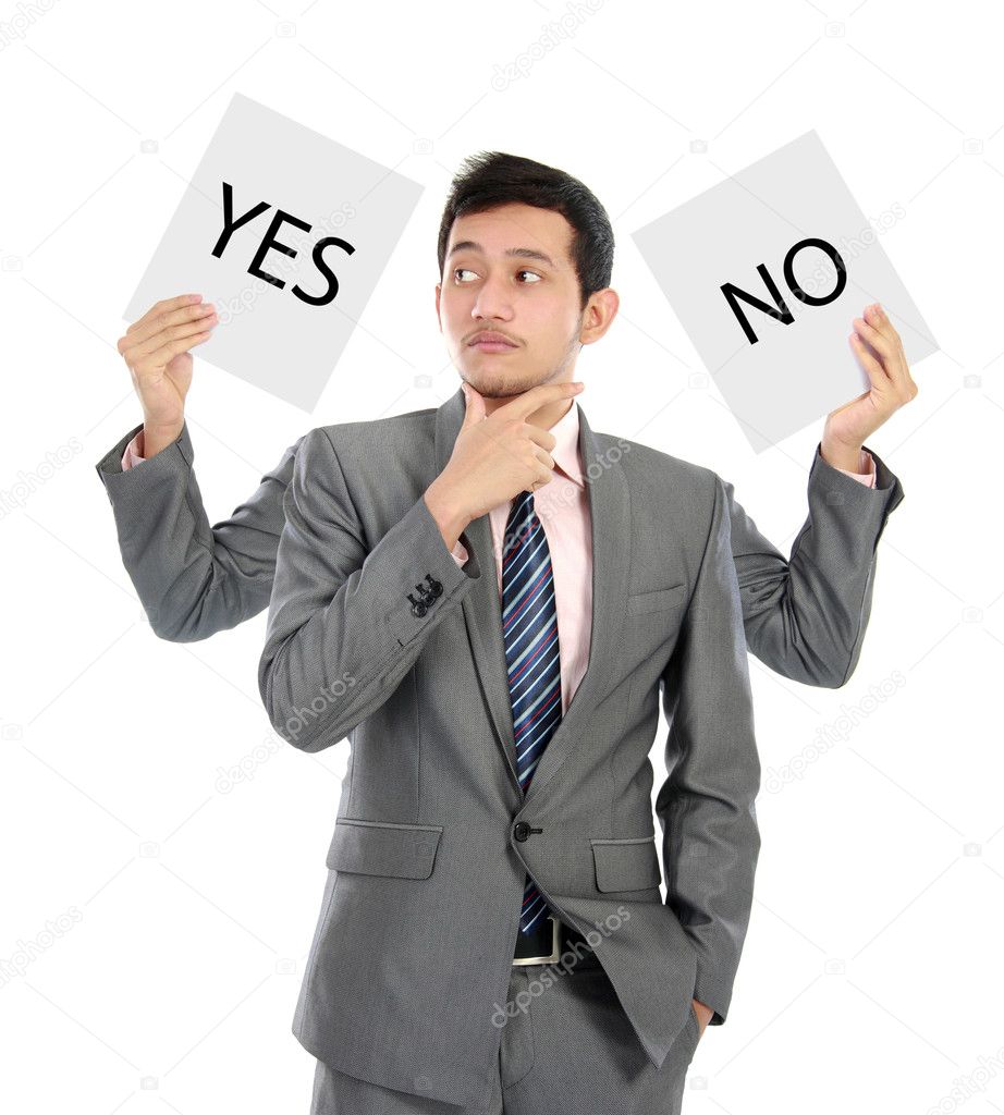 Businessman making decision Stock Photo by ©odua 14684745