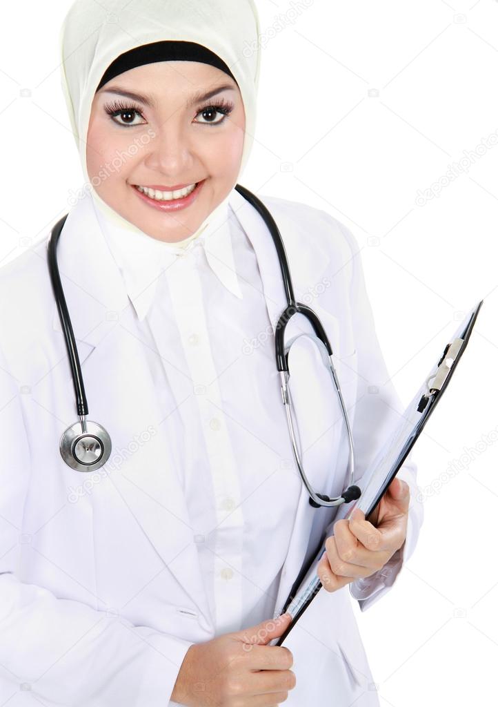 Portrait of muslim doctor — Stock Photo © odua #23556831