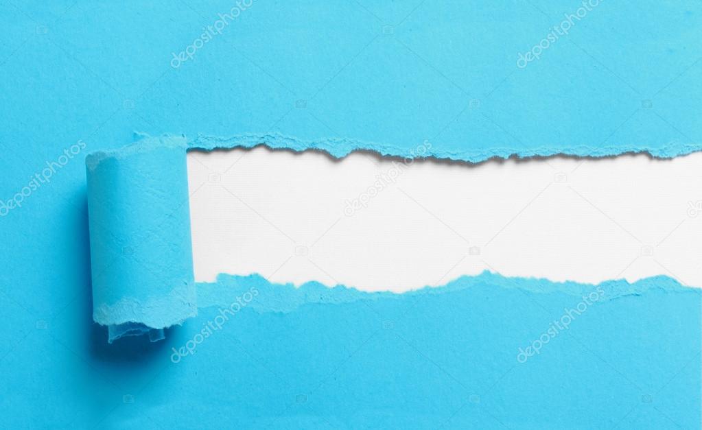 Ripped blue paper Stock Photo by ©odua 26484949