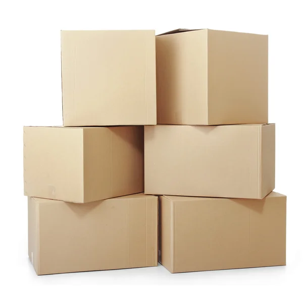 Piles of cardboard boxes Stock Photo by ©odua 37791977