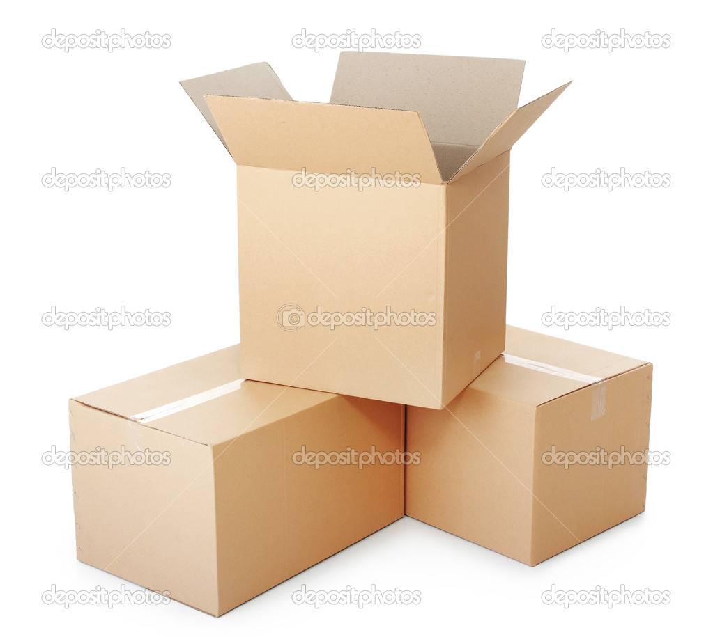 Piles of cardboard boxes Stock Photo by ©odua 37792013