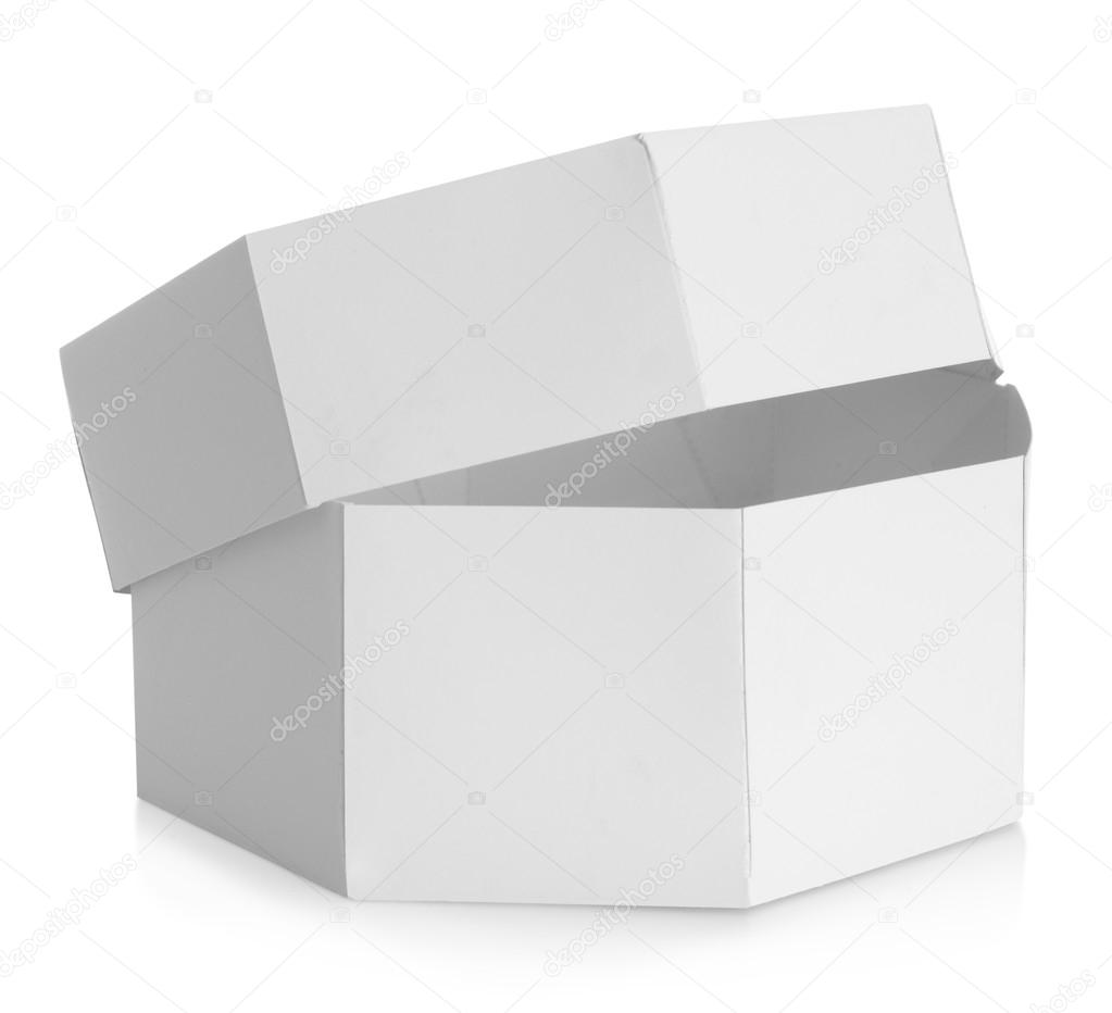 White octagon shaped box Stock Photo by ©odua 38952373