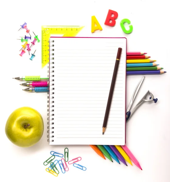 Notebook with stationary objects Stock Photo by ©odua 48852049