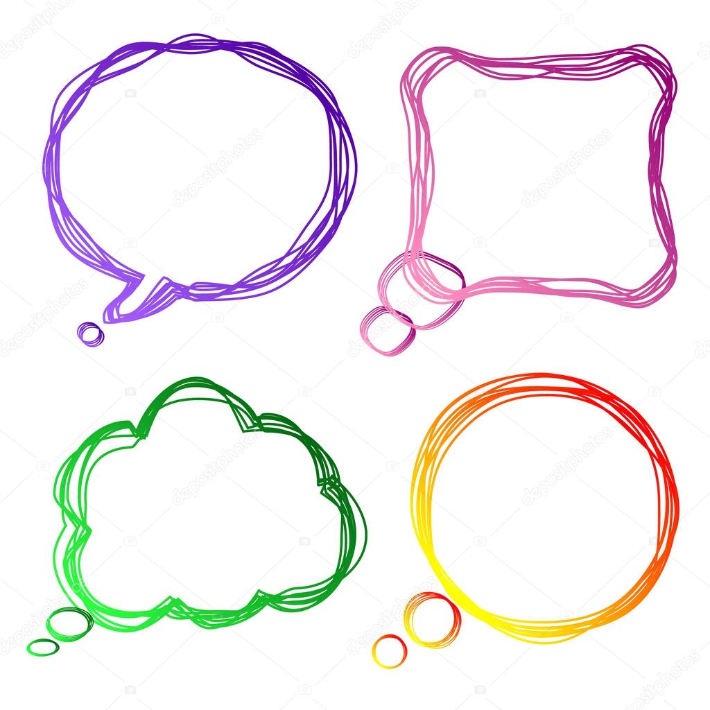Set of colourful speech Bubbles Stock Vector by ©punsayaporn 27248245 Set of colourful speech Bubbles Stock Vector by ©punsayaporn 27248245