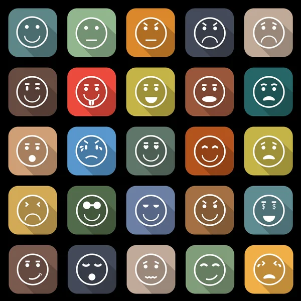 Circle face icons on white background Stock Vector Image by ...