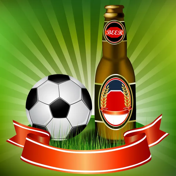 Football and beer background — Stock Vector © creative-4m #9822521