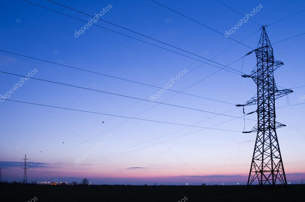 Electric power line Stock Photo by ©mishoo 30143807