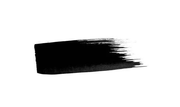Single Paint Ink Scratch Isolated White Background Grungy Blank Line ...