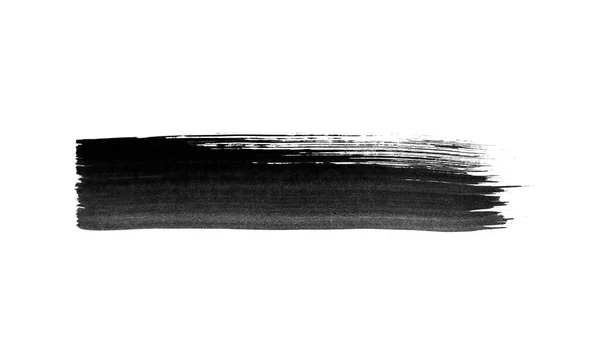 Single Paint Ink Scratch Isolated White Background Grungy Blank Line ...