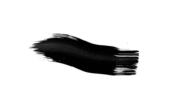 Single Paint Ink Scratch Isolated White Background Grungy Blank Line ...