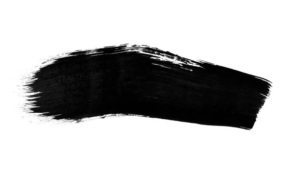 Single Paint Ink Scratch Isolated White Background Grungy Blank Line ...