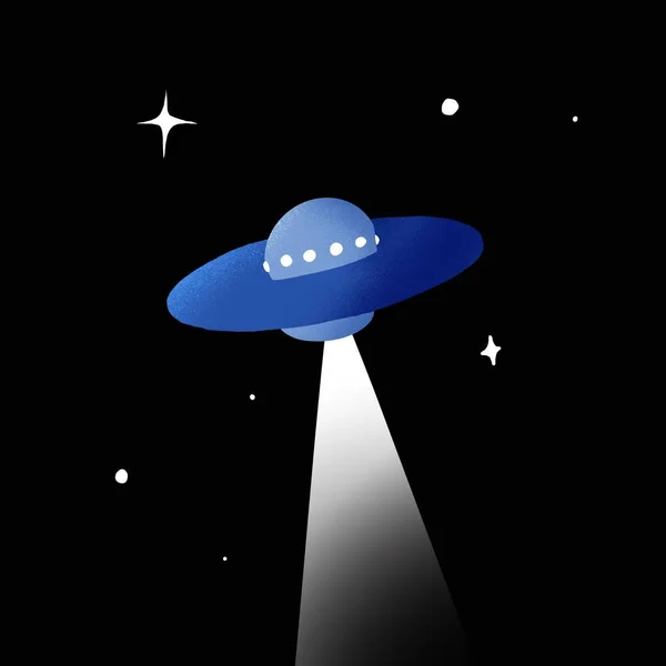 Animert Saturn Tegnefilm Saturn Planet And Stars Stockvektor