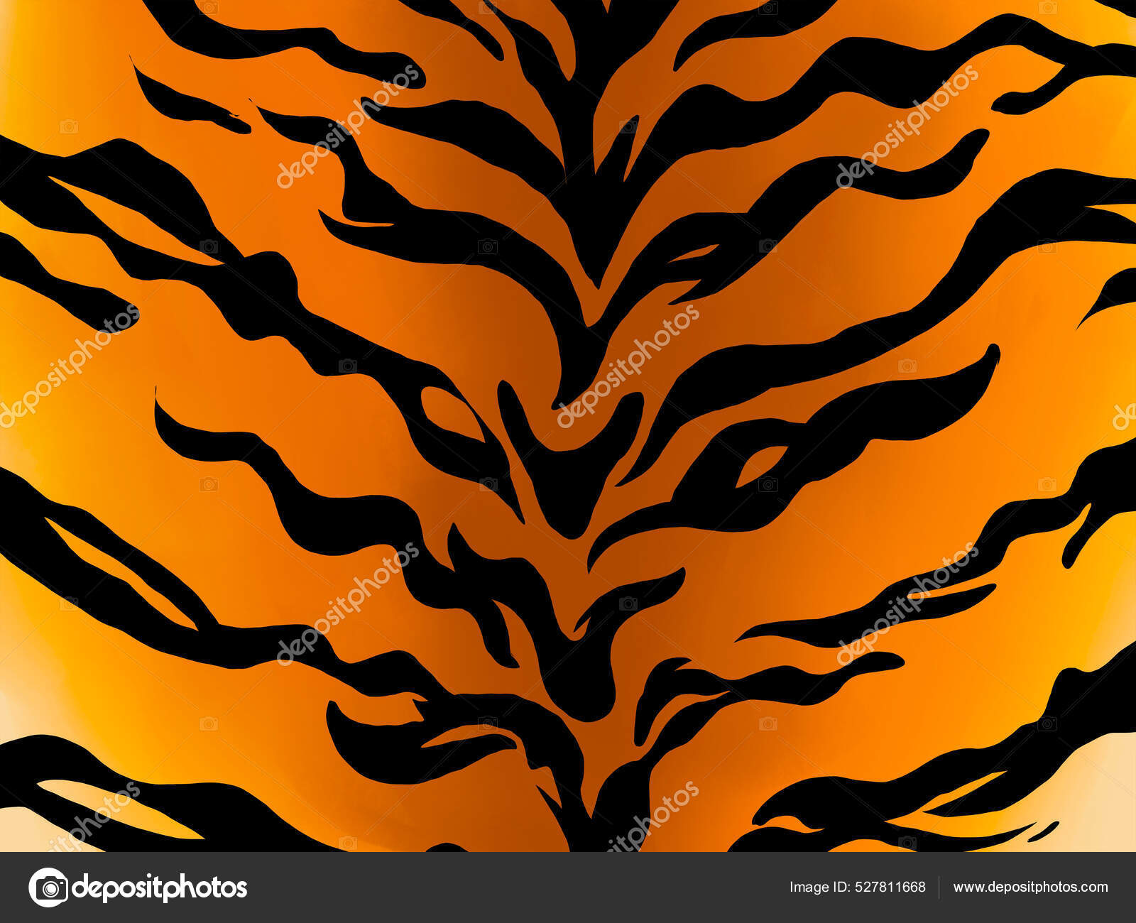 Tiger Skin Texture Background Pattern Tiger Orange Gradation Stripe ...