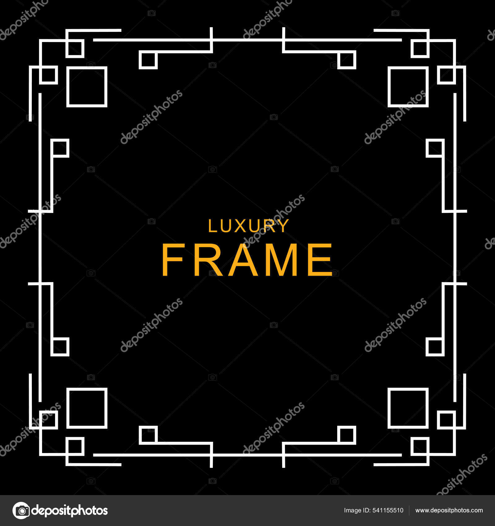 Simple Square Black Border