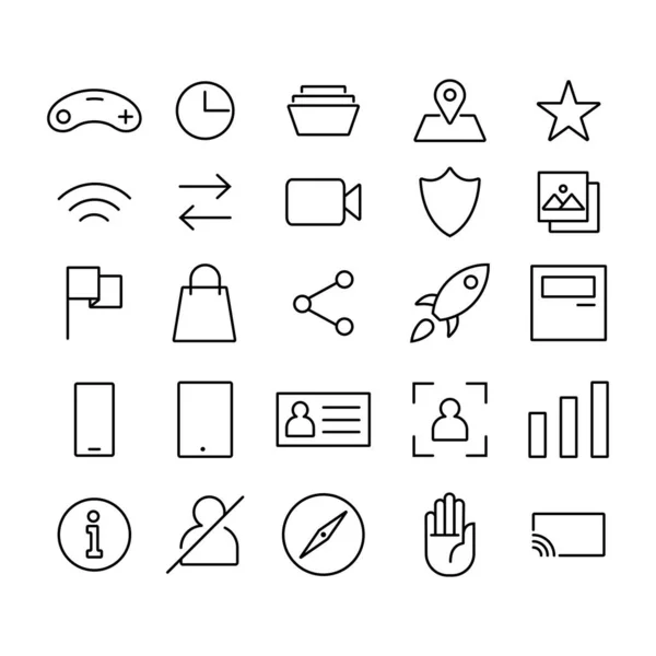 Most Commonly Used Icons Element Design Mobile Phone Element Collection ...
