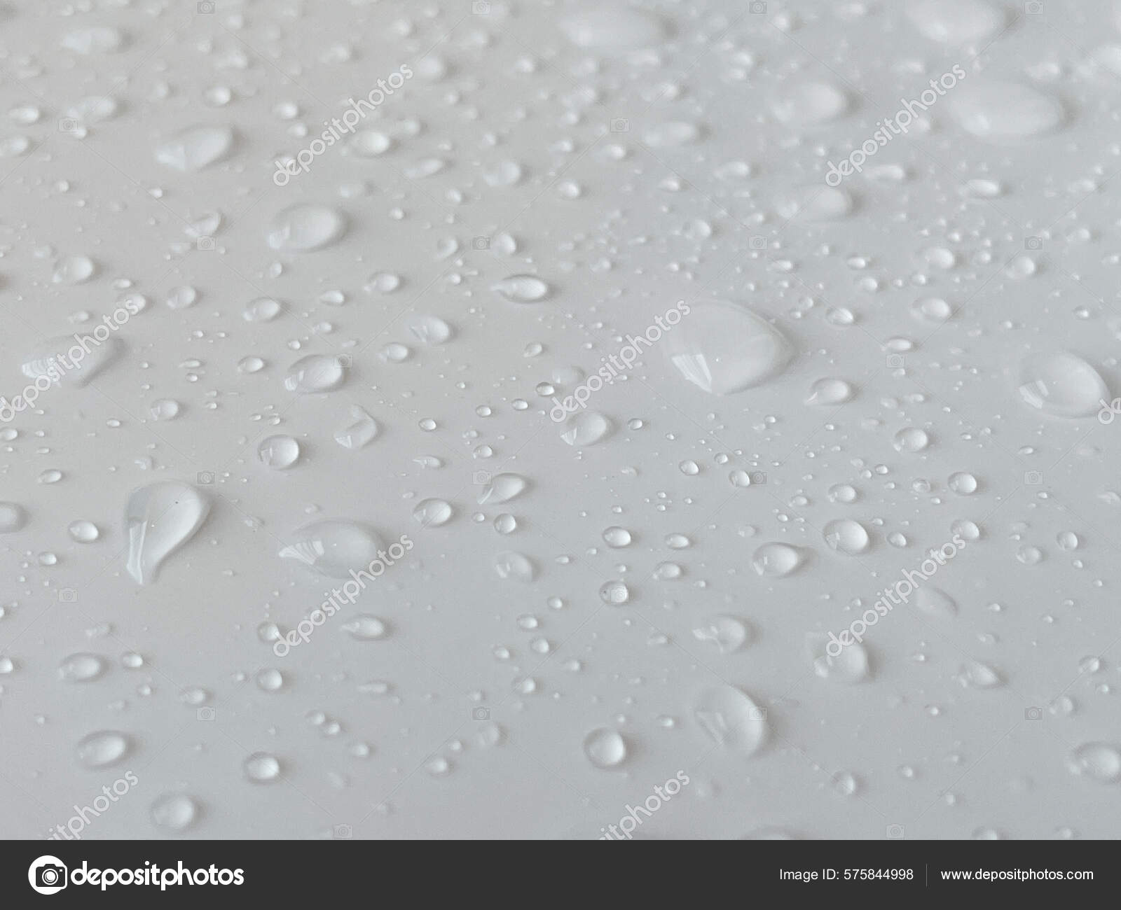 Water Droplets White Background Background Drizzling Rain Natural Drops ...