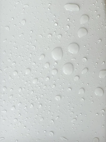 Water Droplets White Background Background Drizzling Rain Natural Drops ...