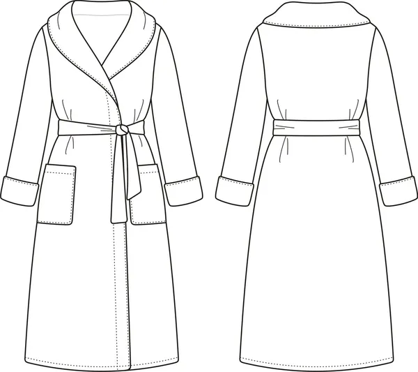 ᐈ Dress outlines stock vectors, Royalty Free bathrobe outline ...